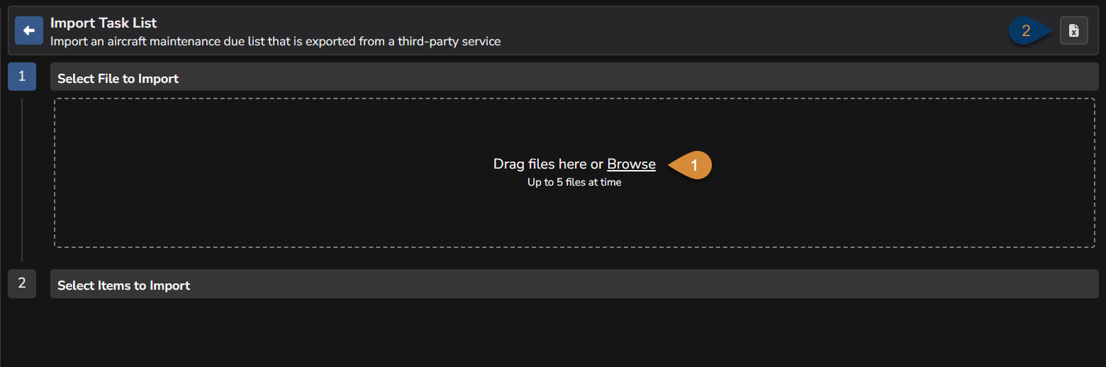Importing Tasks / Due Lists into Work Orders