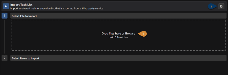 Importing Tasks / Due Lists into Work Orders