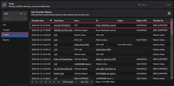 Tool Calibrations (Requires EBIS PRO)