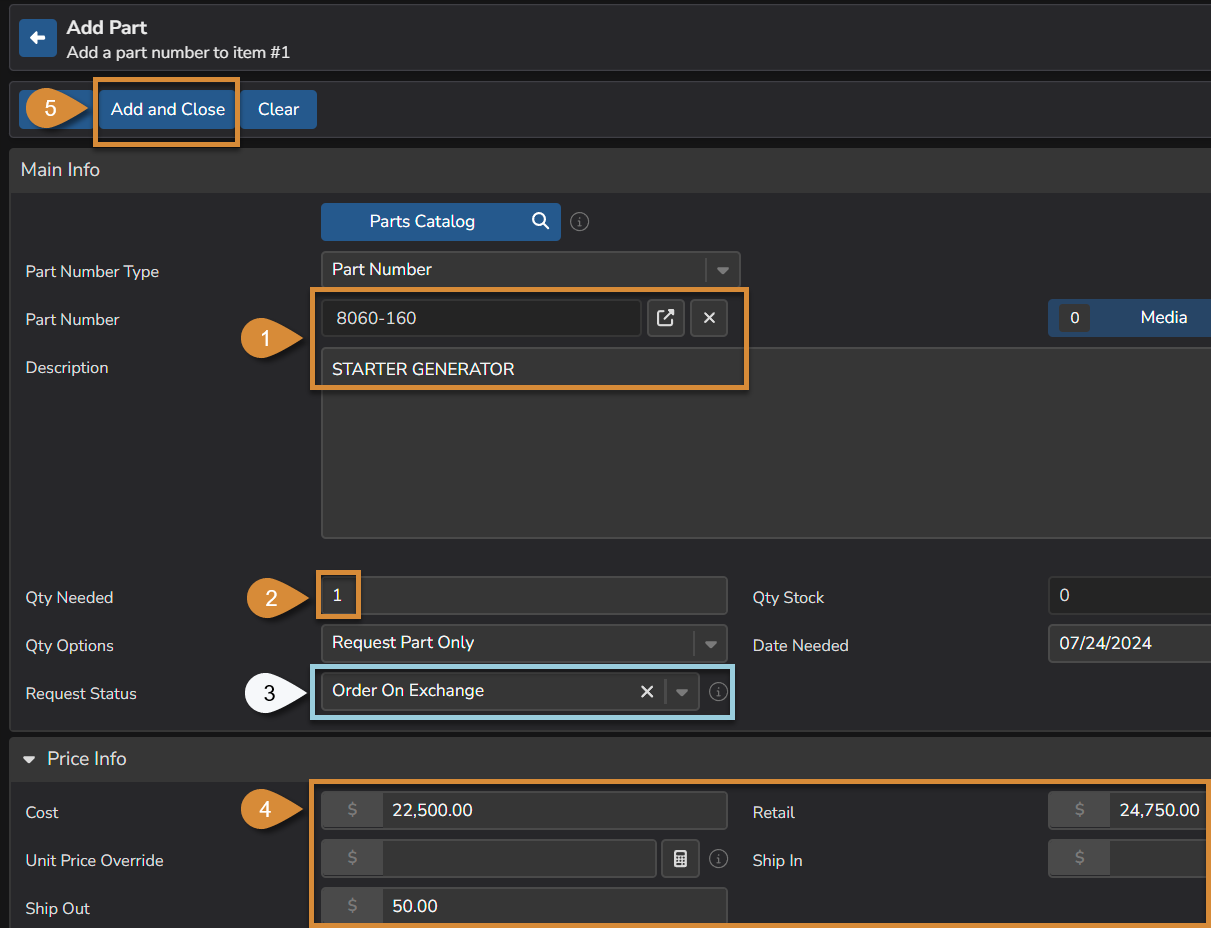 Core / Rotable Tracking