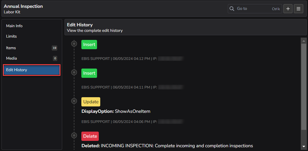 Create and Manage Labor Kits & ATA Codes