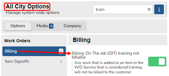 On the Job Training (OJT)