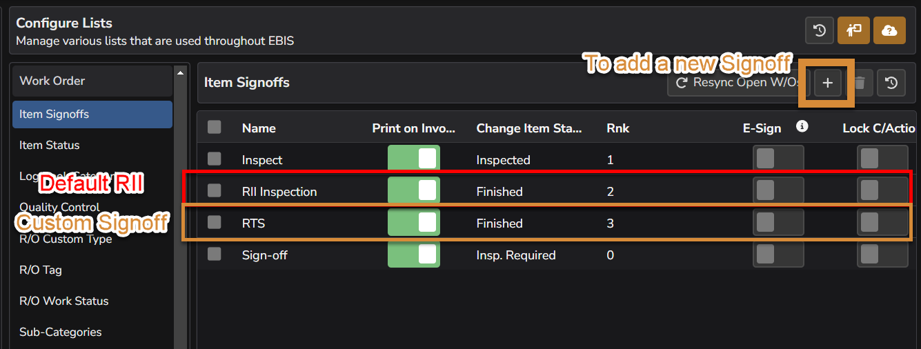 Renaming / Repurposing the default RII Inspection